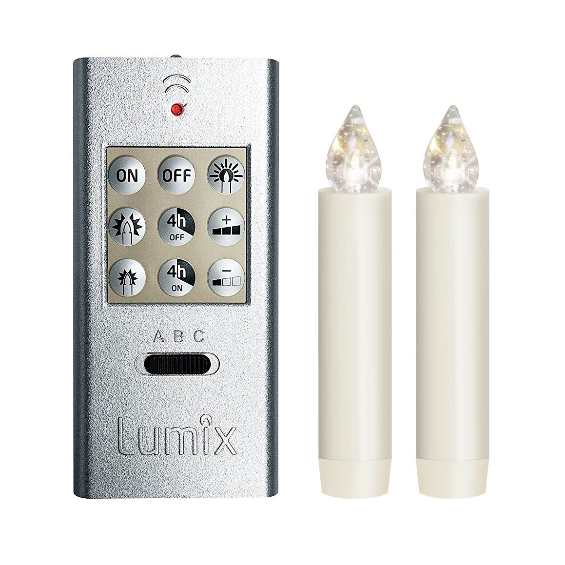 LUMIX 2er-Set kabellose LED Kerzen mit Fernbedienung 7 cm jetzt günst ...
