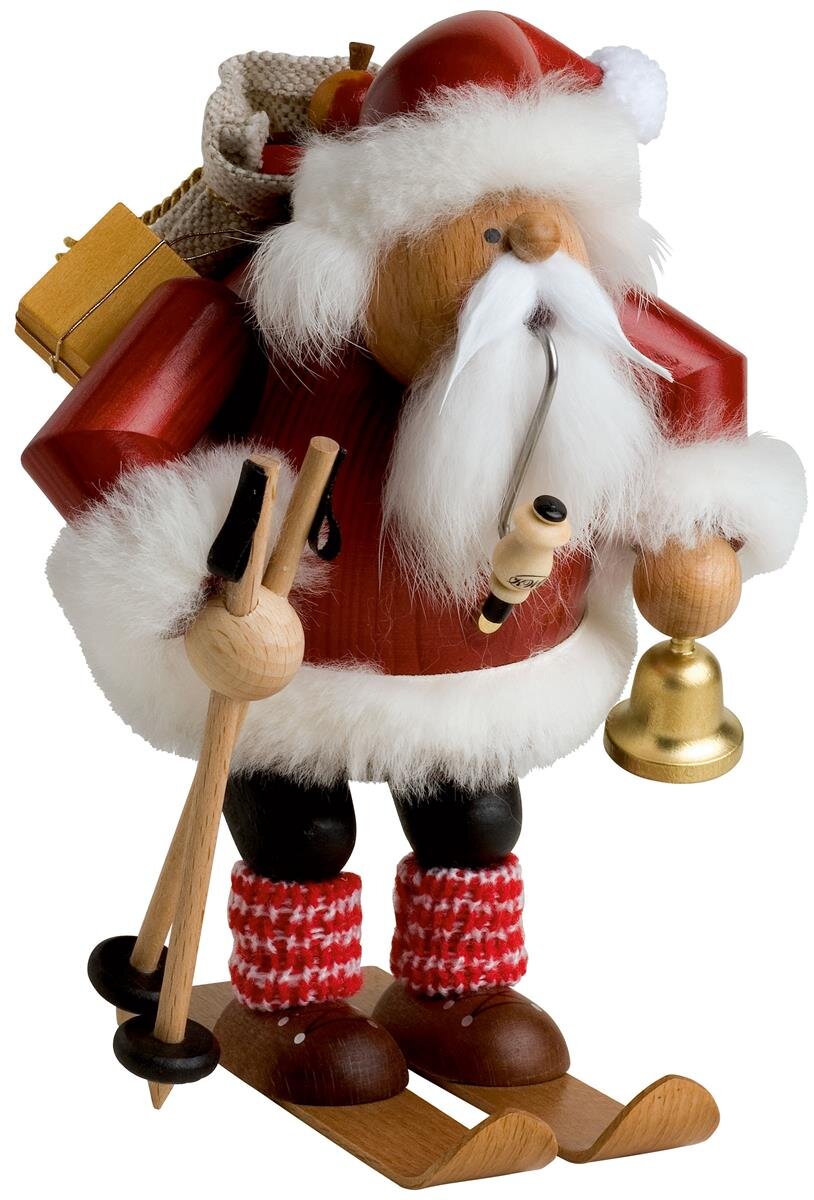 KWO Räuchermann Weihnachtsmann auf Skier jetzt günstig online kaufen ...