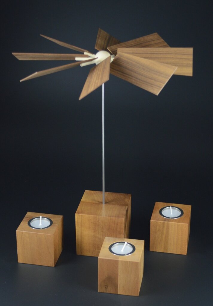 Rauta Edition FG - moderne Würfelpyramide -Alea- - moderne-Holzkunst ...
